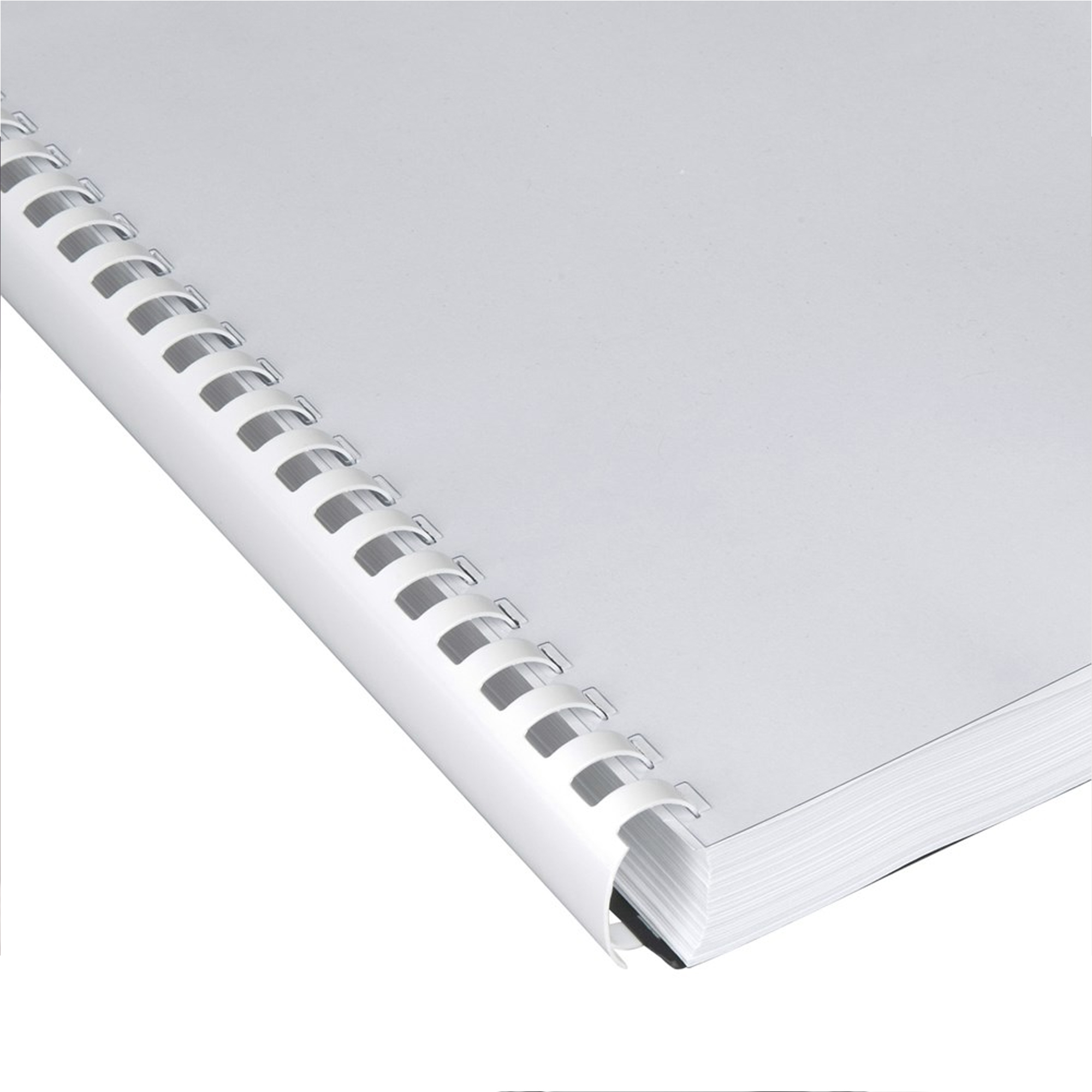 Pack of 100 – Plastic Binding Spirals (Comb) 21 Rings 6mm White ...