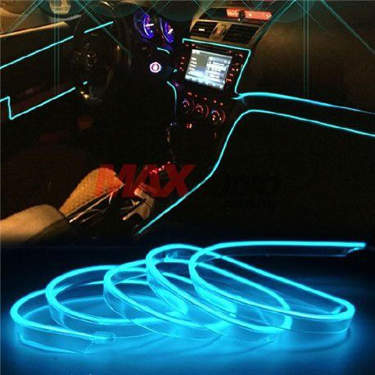 Car Dashboard Neon Light 2 Meter Ice Blue | Daraz.pk