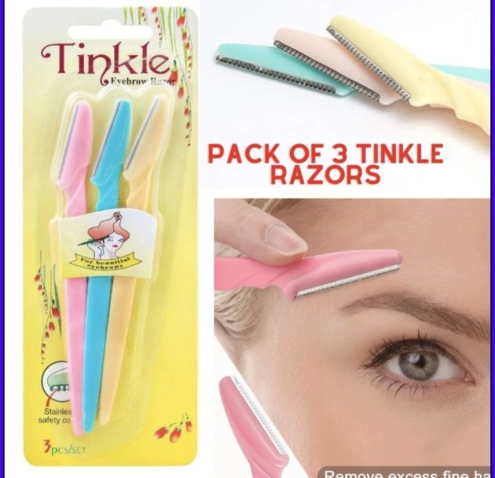 K.A.R Shop "Deal of 2: 3-Tinkle Eyebrow Razors + 6 Disposable Body Hair ...