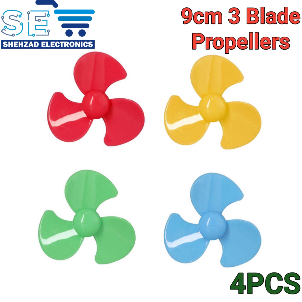 2/3PCS 3/4/7-Blade Plastic Propellers for Mini Fan & DIY Projects ...
