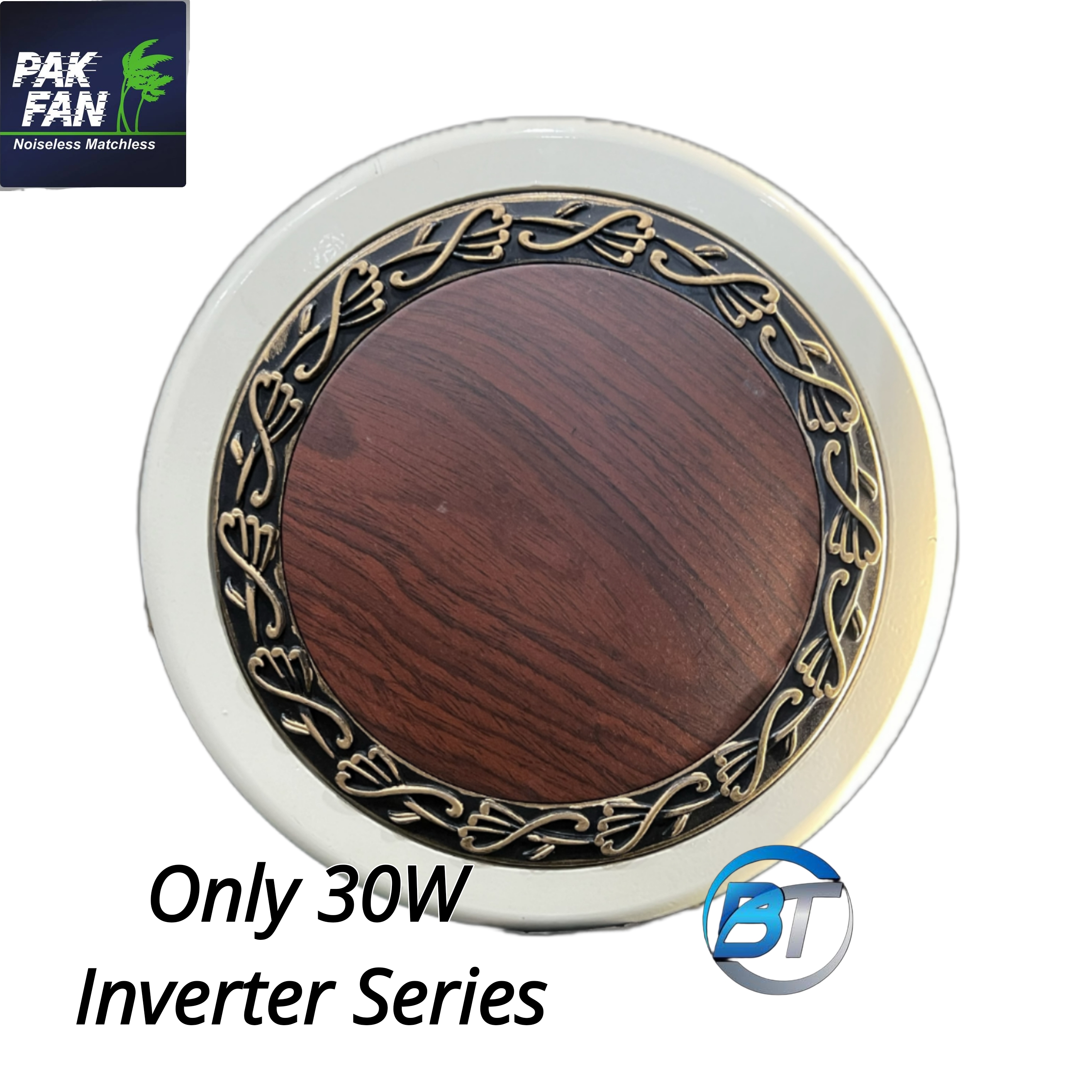 Pak Fans Floral Eco Max 30W Inverter Fan | Dark Brown Edge Designing Model | Energy Saver | Best ...
