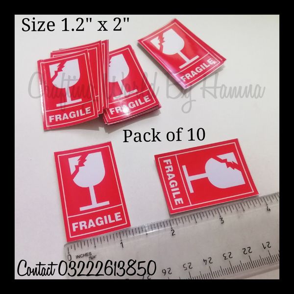 10/20/50/100 Fragile stickers - Packing material - Handle with Care ...