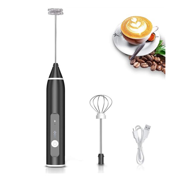 Electric Coffee Mixer Rechargeable Milk Shaker Maker Frother Foamer USB ...