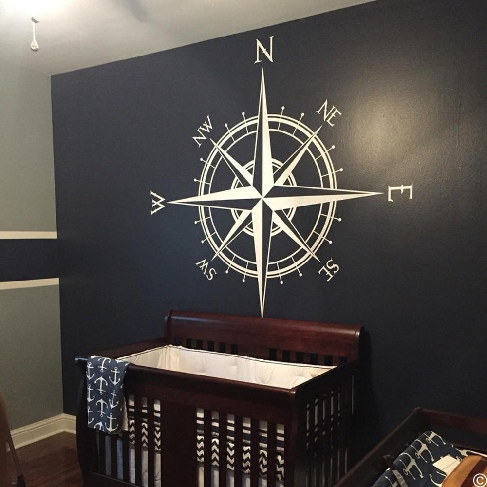 Nautical Compass Ceiling Decal | Shelly Lighting