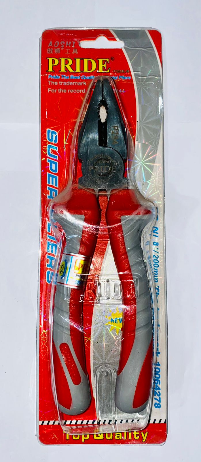 PRIDE Combination Pliers 8 inch (Plas) with Soft Grip | Universal Plier ...