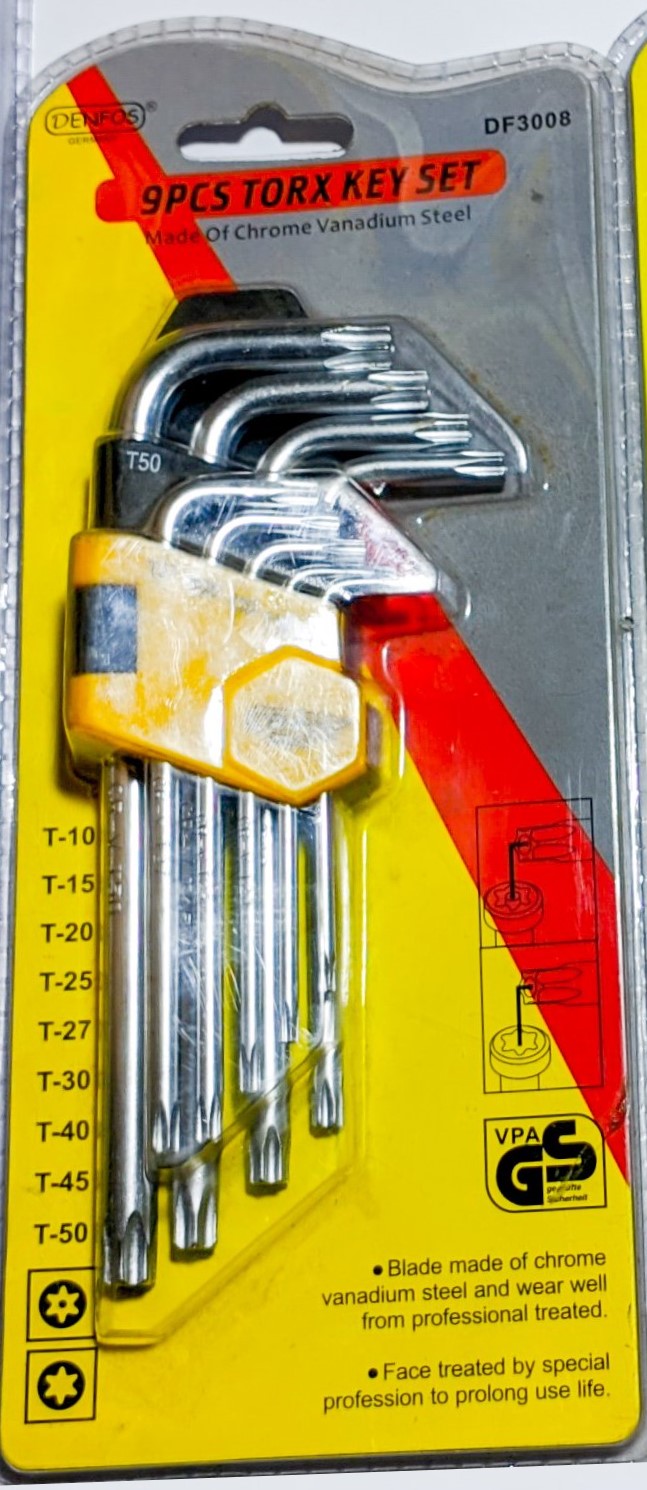 Star L Key Set Elky Set Elki Set Allen key Set (Heavy Duty) Extra Long ...