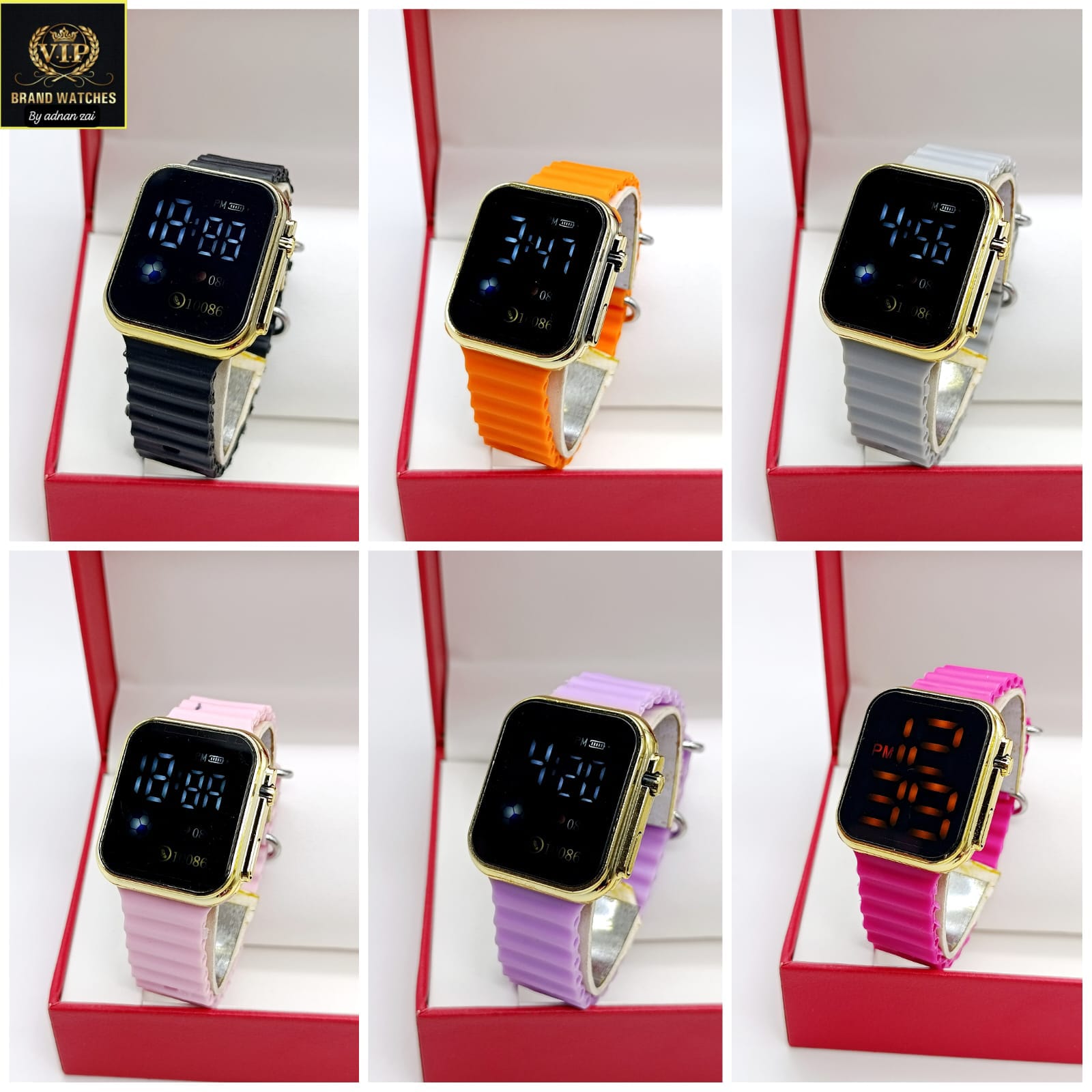 Kids Smart LED Watch – Rubber Strap Wrist Watch for Boys and Girls ...