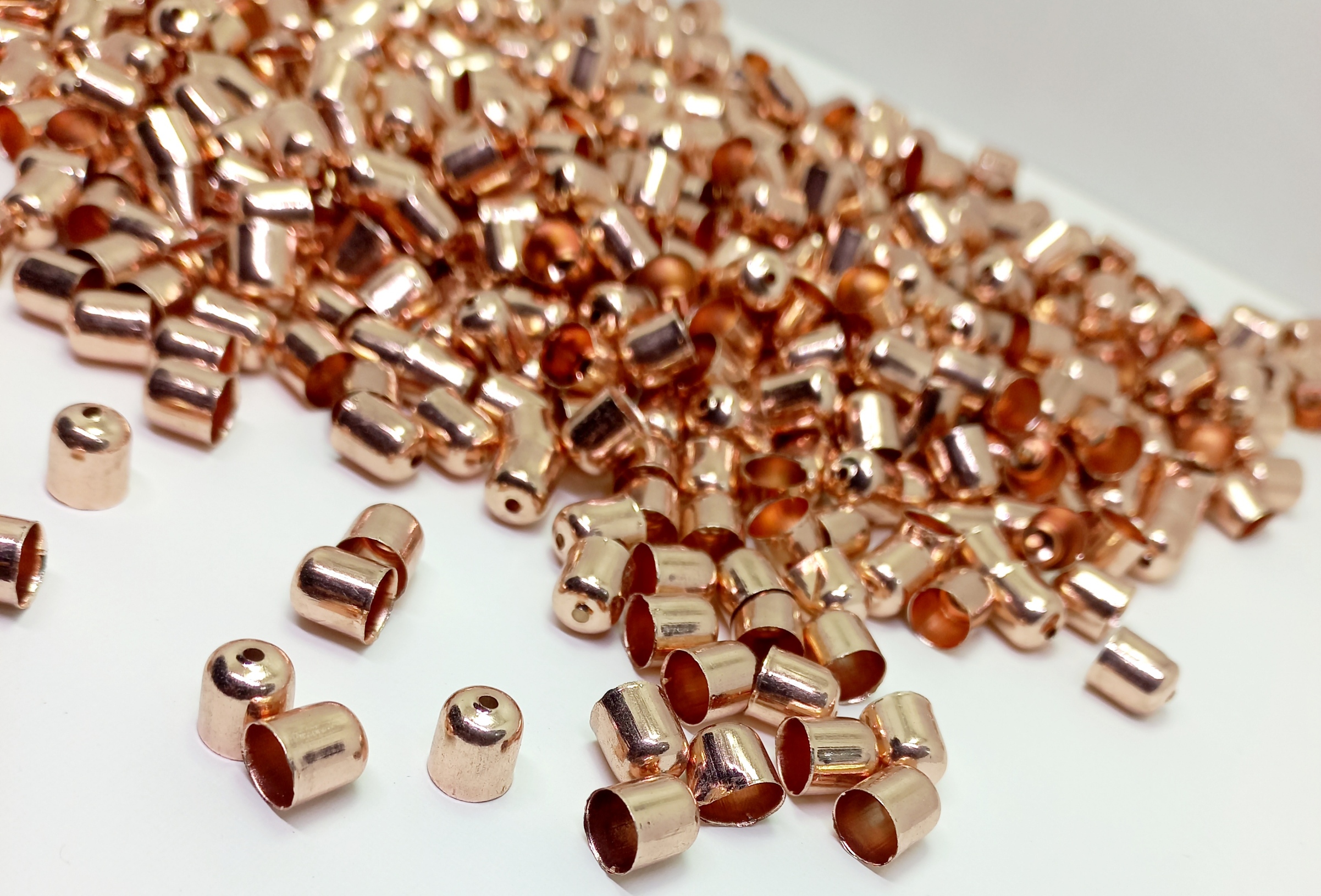 20pcs, Metal Crimp Beads, Cord Cover Tube/cap, about 10mm, DIY customize Art & Craft. | Daraz.pk