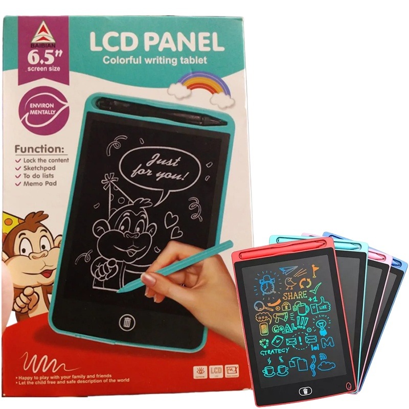 LCD Panel Colorful Writing Tablet 6.5" | Sketching Tablet LCD Panel ...