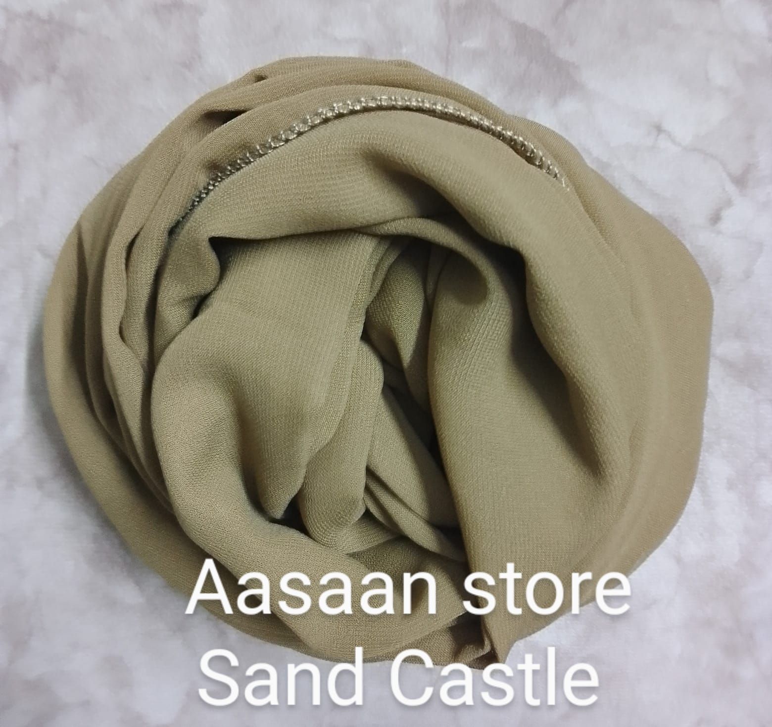 Luxury - Plain Chiffon Georgette Hijab Stoller Scarf- Multicolour ...