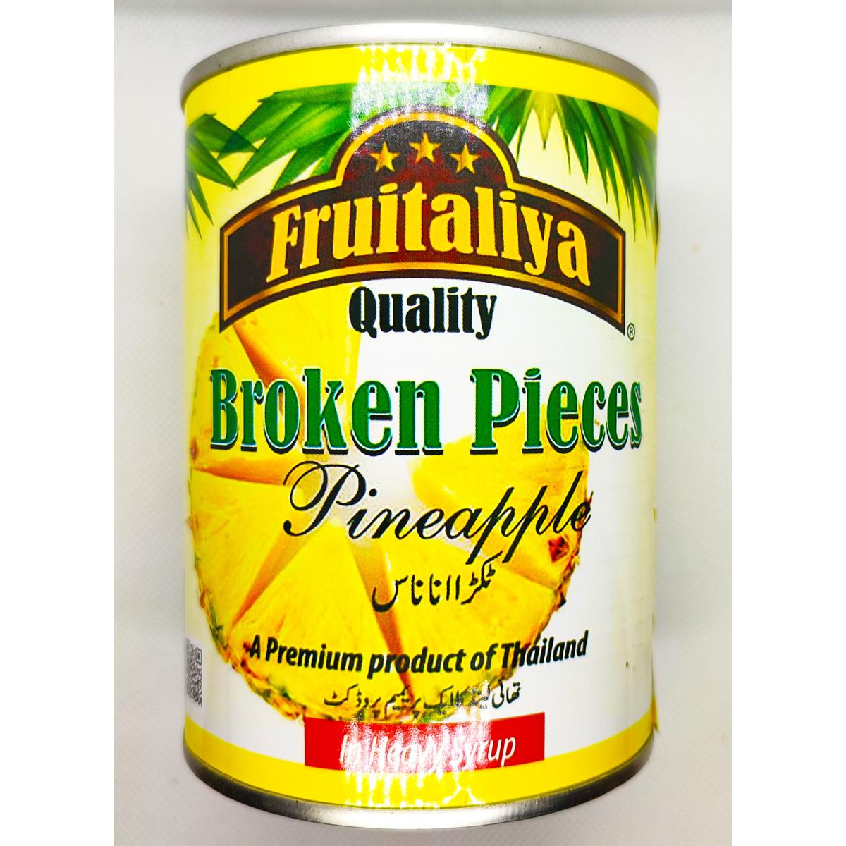 Fruitaliya Quality Canned Pineapple in Heavy Syrup Broken Pieces 565 g ...