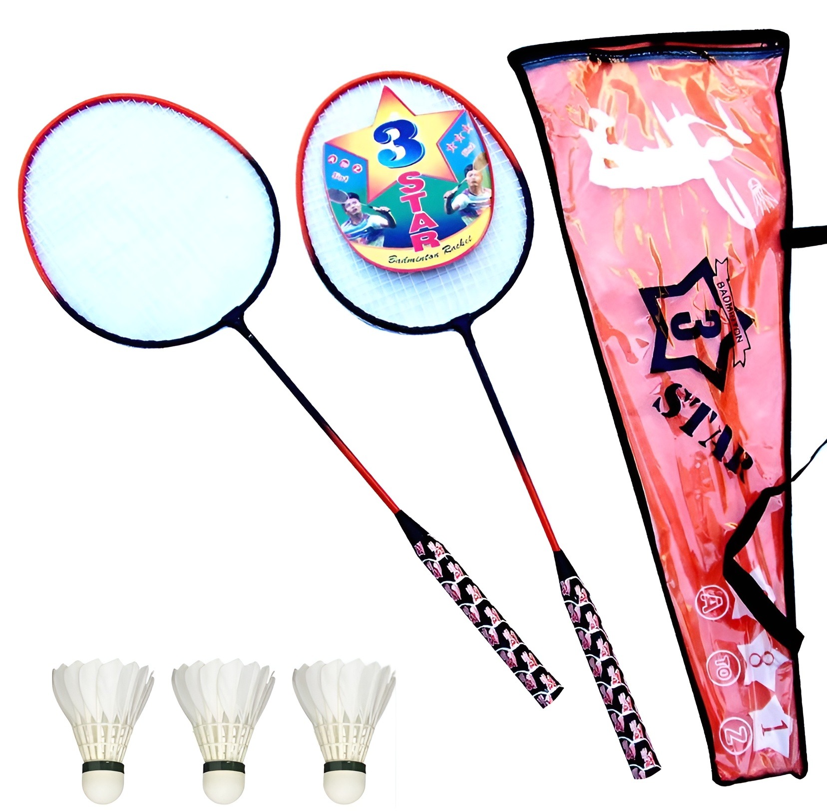 Pair of Imported Badminton Rackets for kids with free Shuttles | Daraz.pk