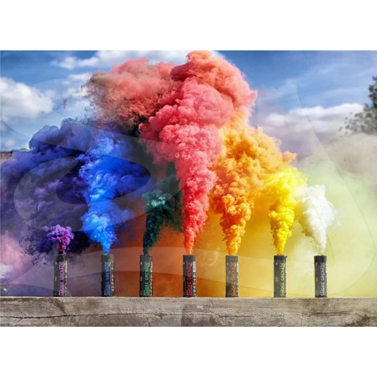 Pack of 5 Original HD Color Smoke Flares Shell_ Photoshoots, Parties ...