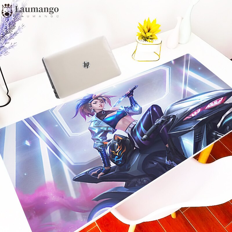 【3C VictoryEagle Store】Mouse Pad LOL KDA Large Gamer Kawaii Gaming Accessories Keyboard Rubber ...