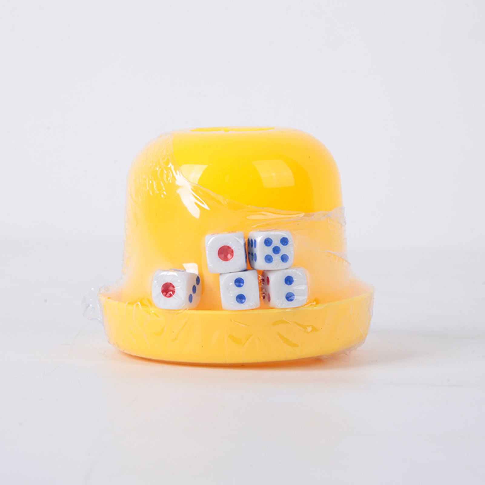 Certiou Solid Plastic Dice Premium White Dice Set with Smooth Surface ...