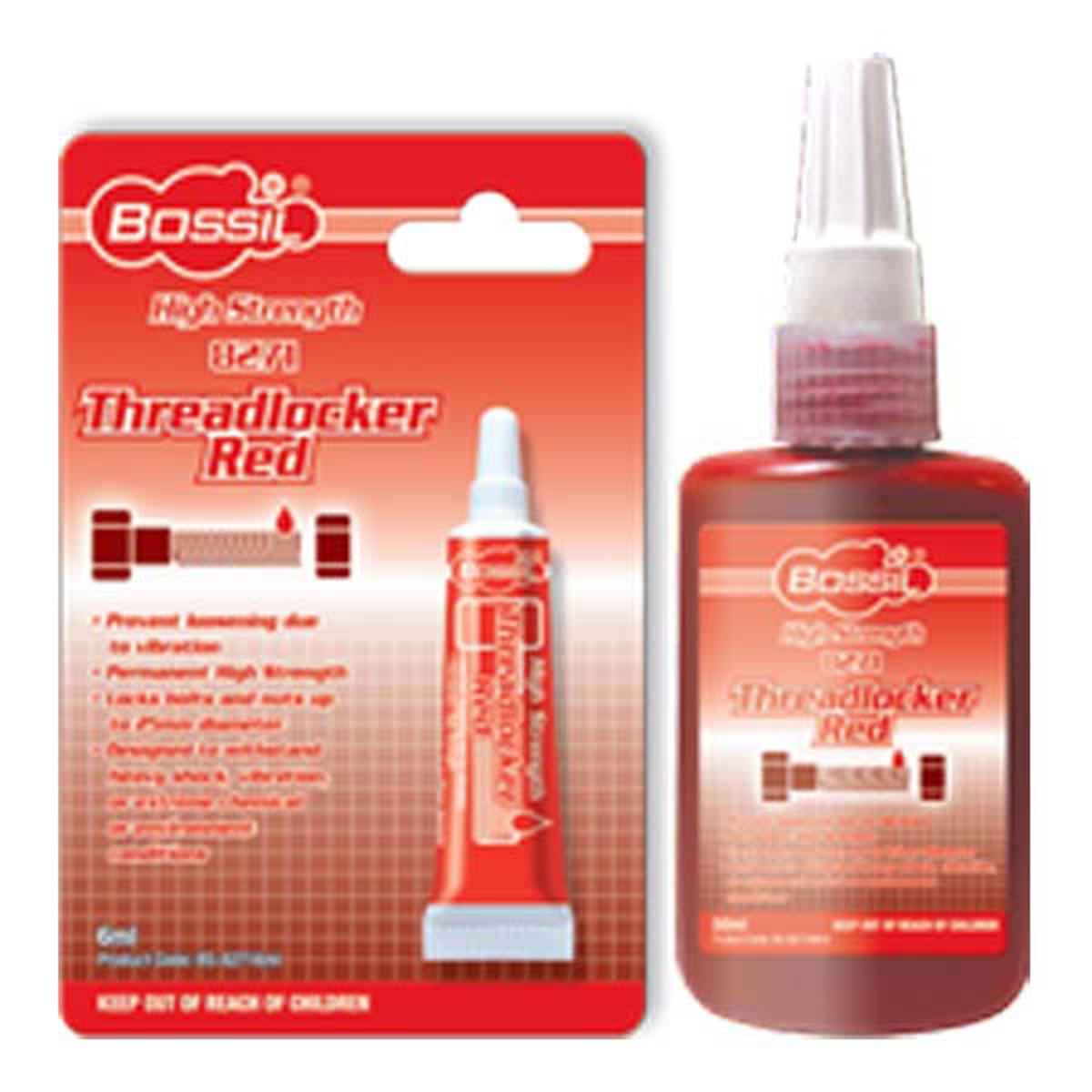 BOSSIL BS-8271 THREAD LOCKER RED (HIGH STRENGTH) 50 ml | Daraz.pk