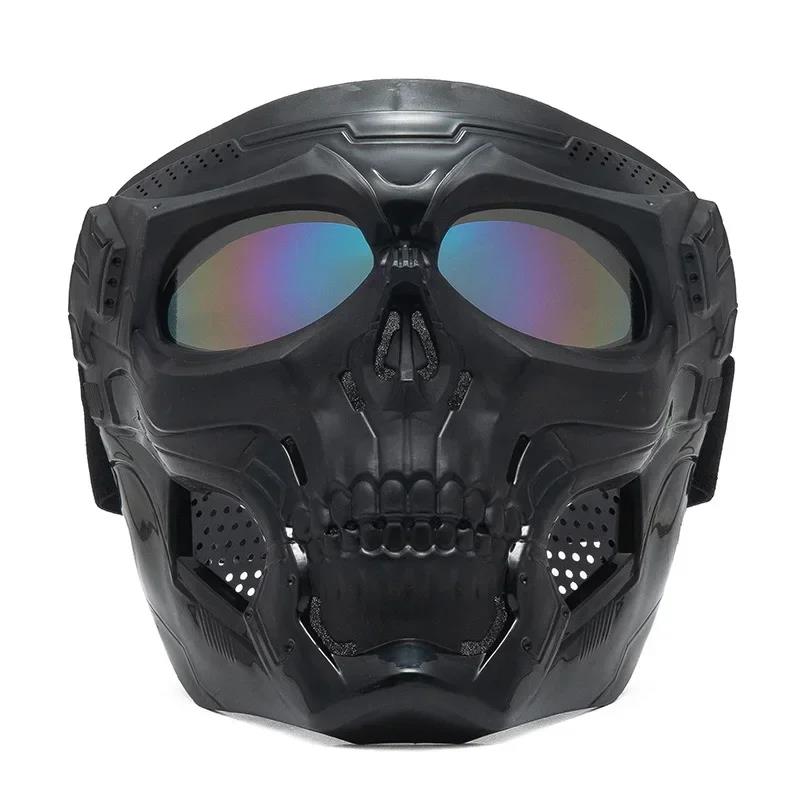 Skull Horror Helmet Mask Off Road Motorcycle Goggles Sports Riding Mask ...