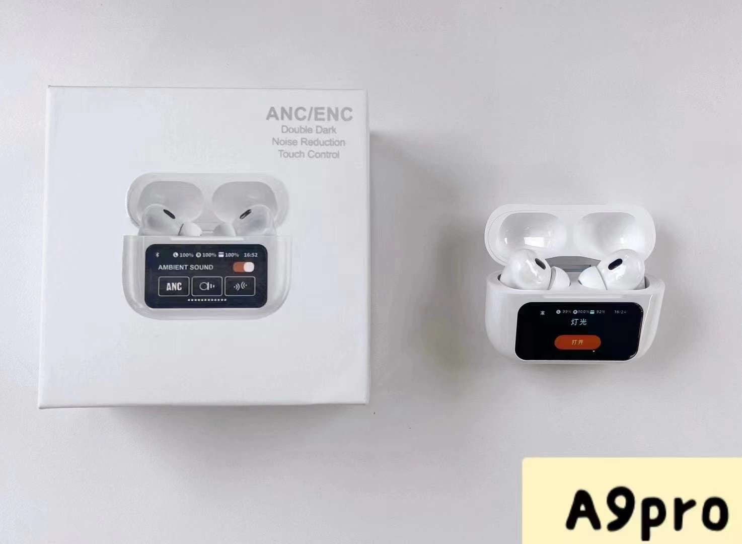 A9 Pro Earbuds | LED Touch Screen | ANC/ENC, and Long Battery Life | airpods pro | 2nd ...