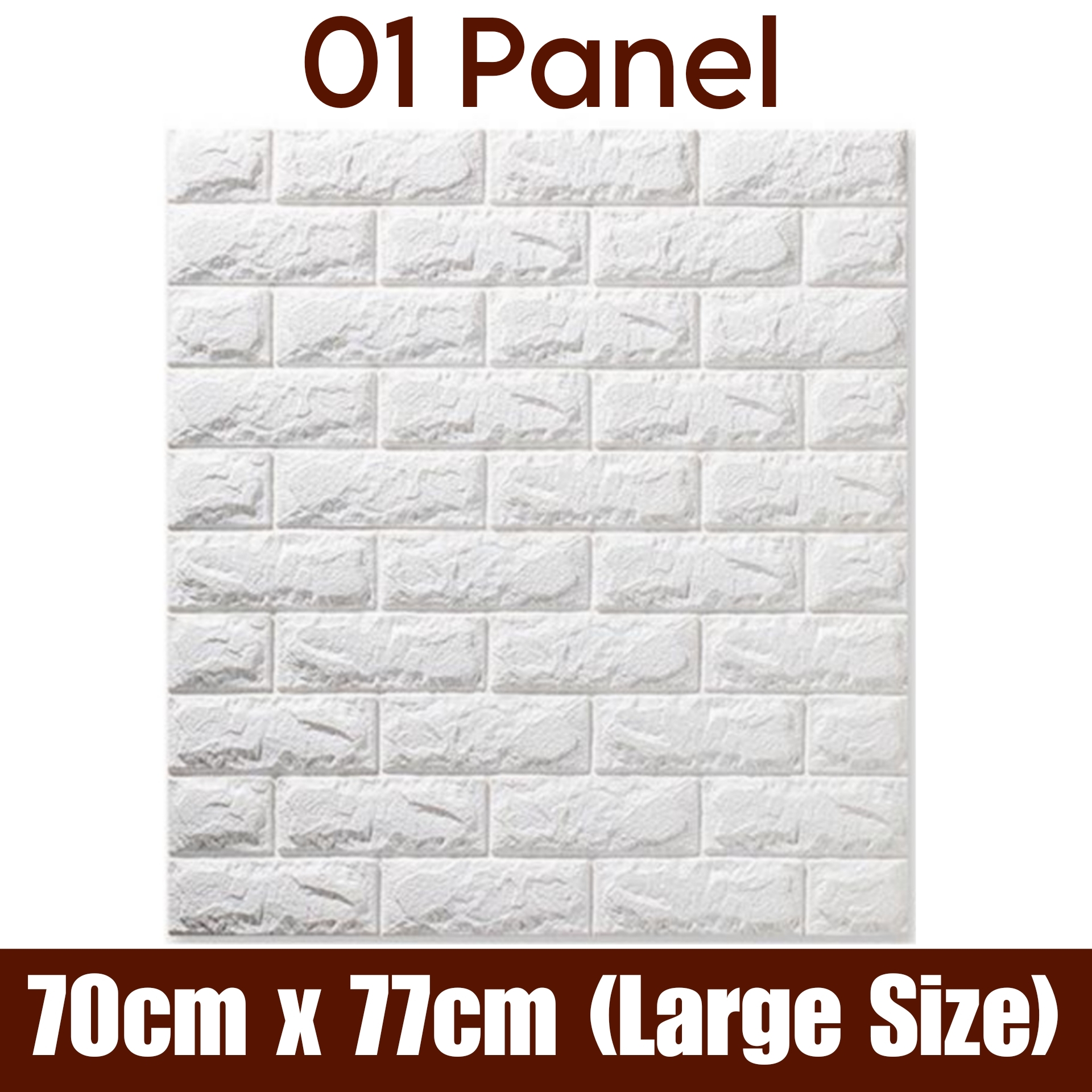 3D Brick Wall Stickers Self Adhesive Wallpaper Sheets 3mm | Peel and ...