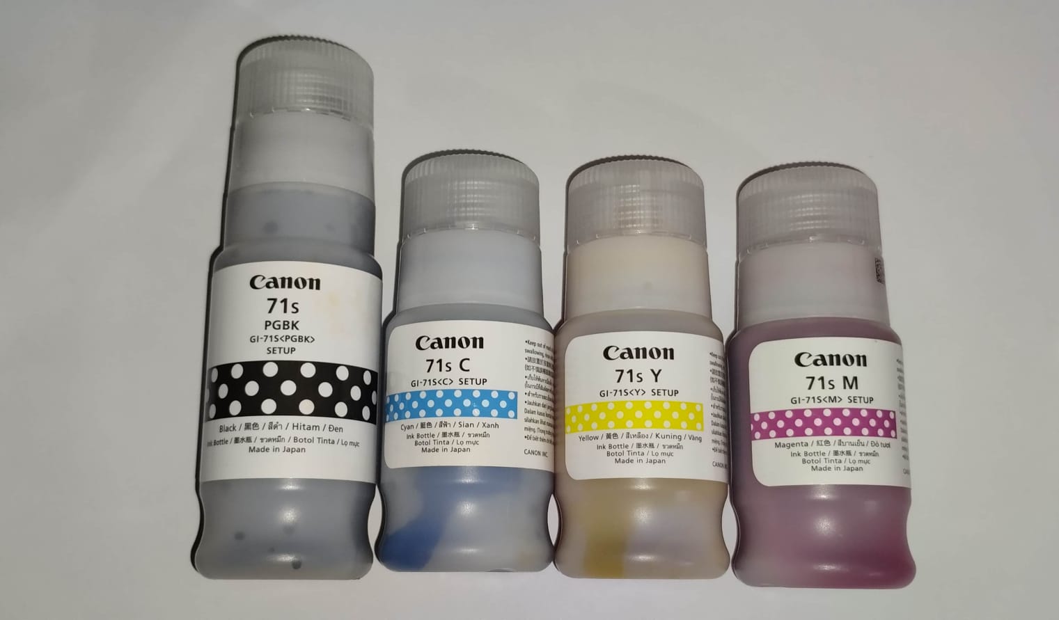 Canon 71 Original Ink Bottle Set Japan ( G1020 ~ G2020 ~ G3060 ~ G3020 ...