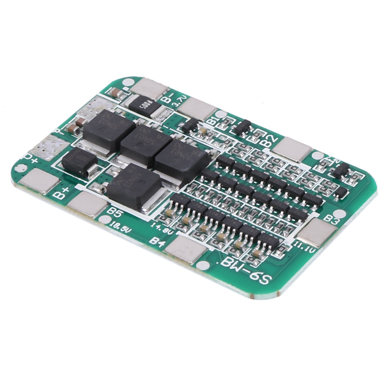 4X 6S 15A 24V BMS Charger Protection Board for 6 18650 Li-Ion Lithium ...
