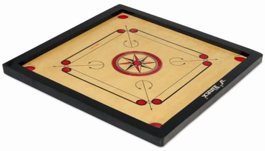 24 inch Carrom Board Game Original Lasani Wood Free Coin & Striker ...