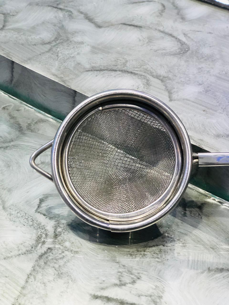 Strainer - Tea Strainer - Steel Mesh Tea Strainer (Double jali) | Daraz.pk
