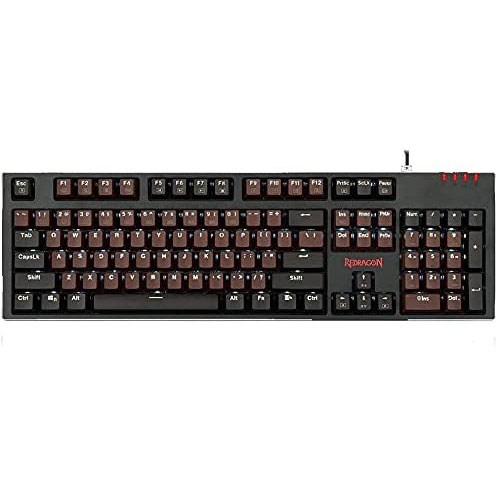 Redragon AMSA K592 Mechanical Gaming Wired Keyboard - Light Brown - V ...