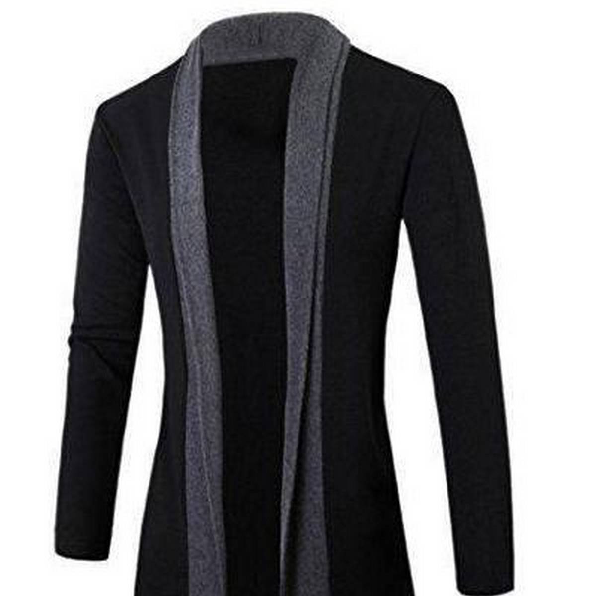 Oxygen Clothing Cardigan Black Charcoal Patch | Daraz.pk