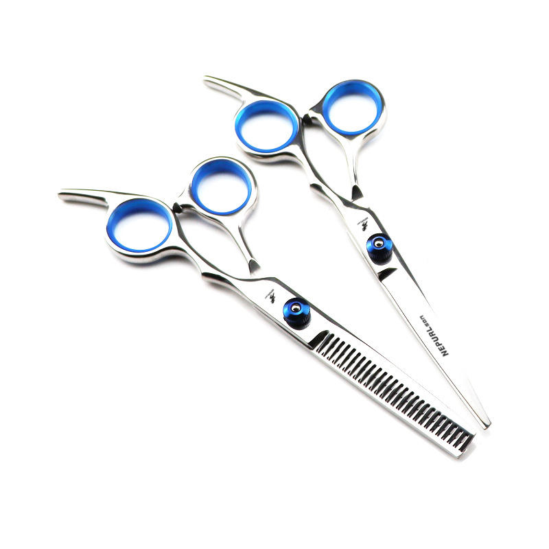 2024 6 inch tooth scissors flat scissors for barbers and hairdressers ...