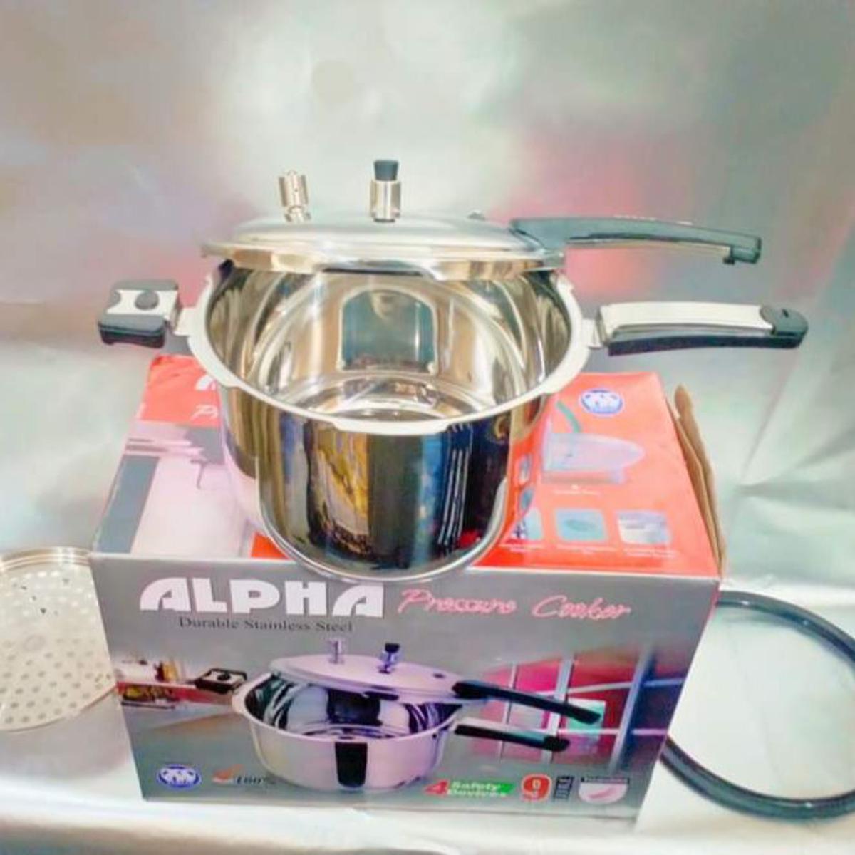 9 liter Alpha Stainless Steel Pressure Cooker | Stainless Steel ...