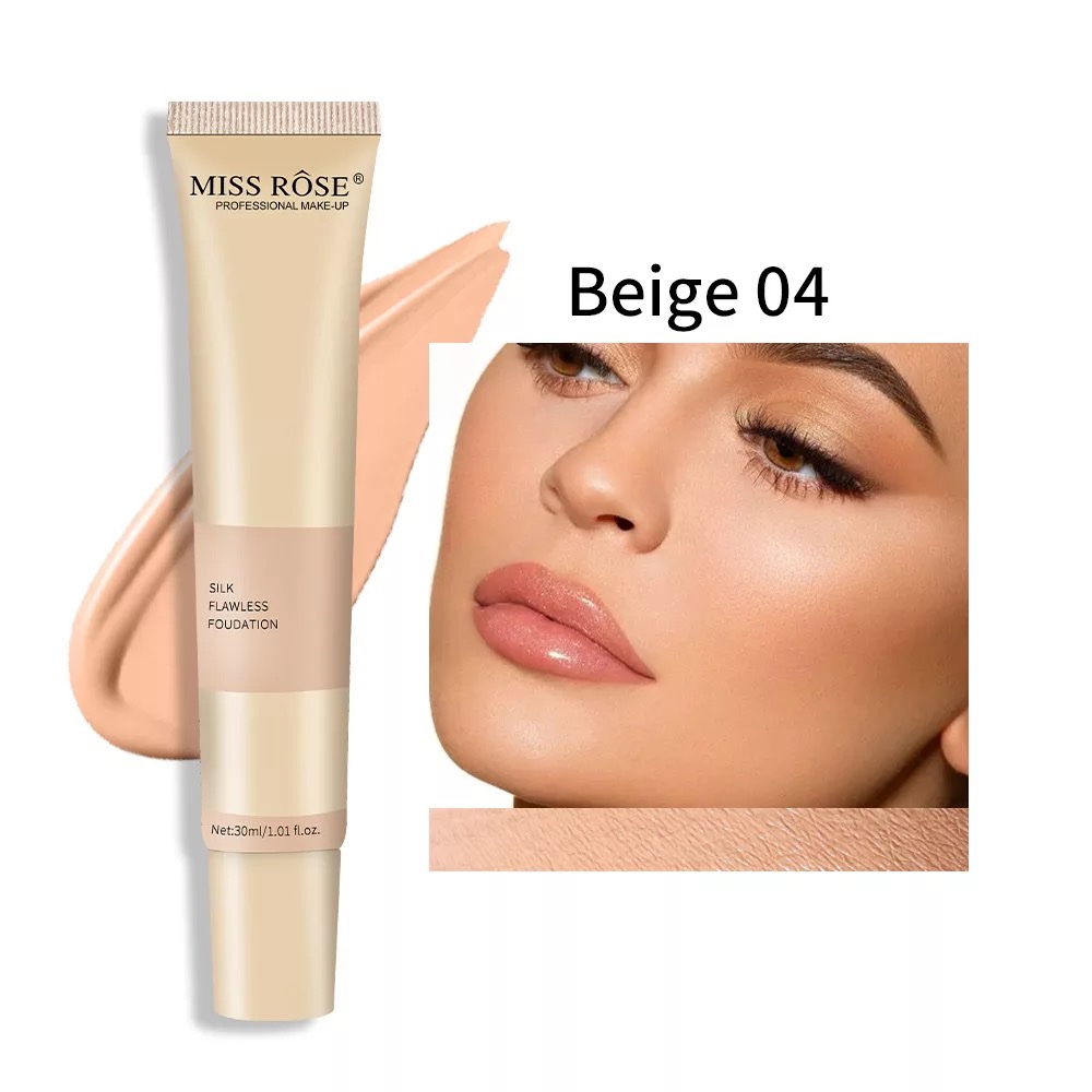 Miss Rose Silk Flawless Foundation 30ml Perfecting Full Coverage Long ...