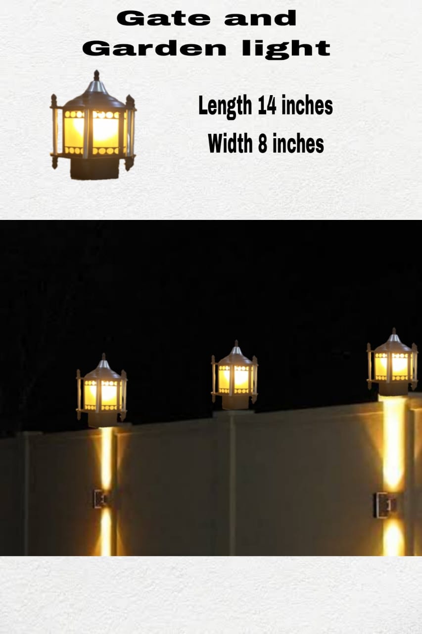 gate garden light best used at boundary wall led bulb flame bulb ...