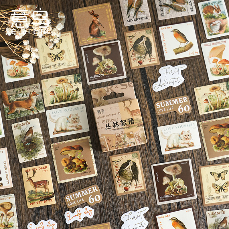 2024 45Pcs/box Beautiful Scenery Stickers Cute Colorful Cloud Stickers ...