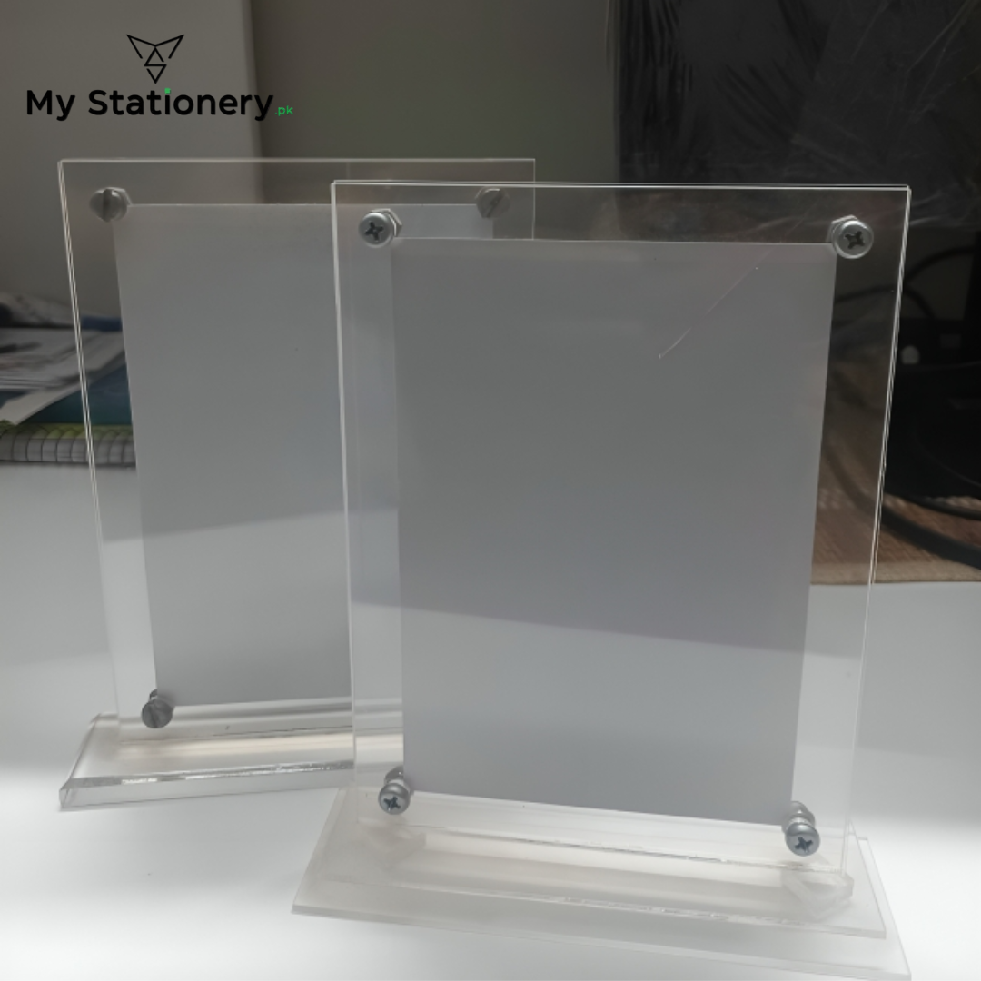 Crystal Clear Acrylic Photo Frame Stand | Daraz.pk