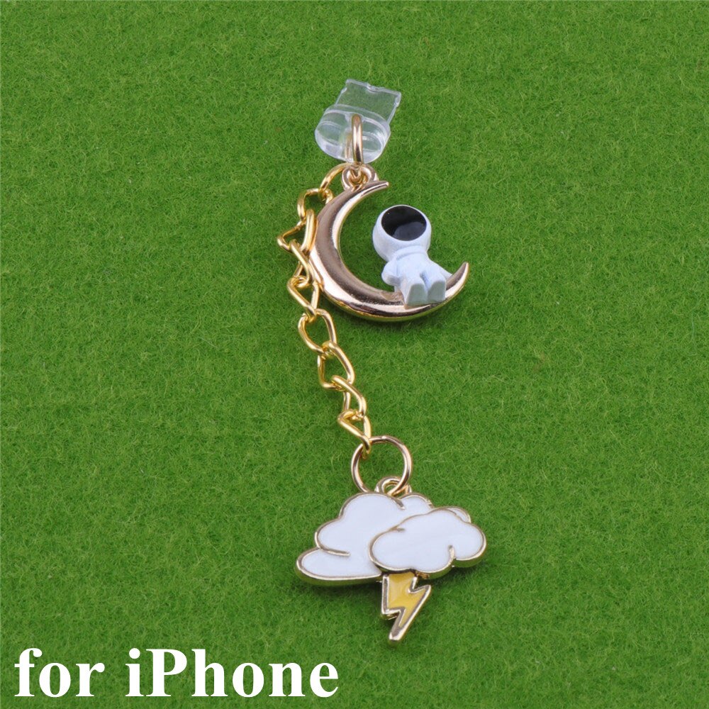 Cute Dust Plug Charm Kawaii Thunder Astronaut Dust Protection Stopper 3 ...