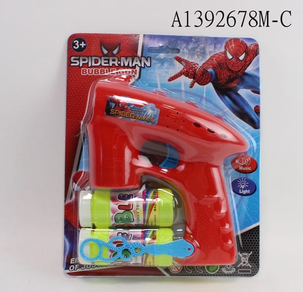 Spiderman Bubble Blower Shooting Toy | Daraz.pk
