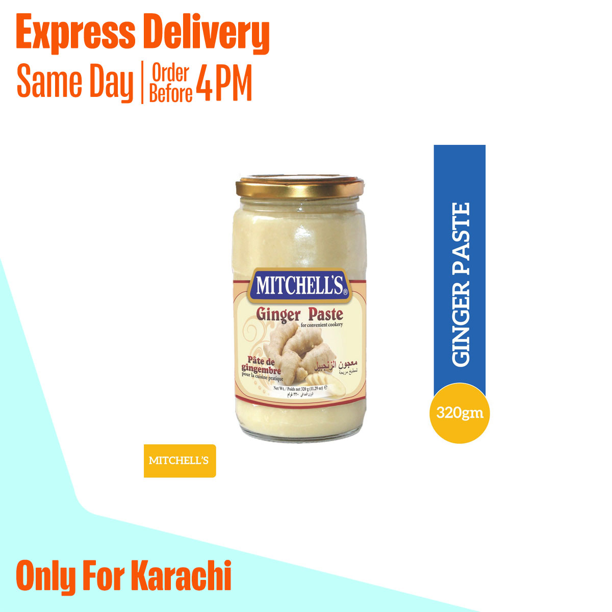 Mitchell's Ginger Paste 320gm | Daraz.pk