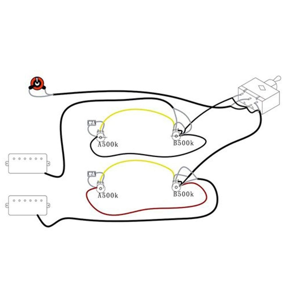 Prewired Wiring Harness Kit for LP Electric Guitar | Daraz.pk
