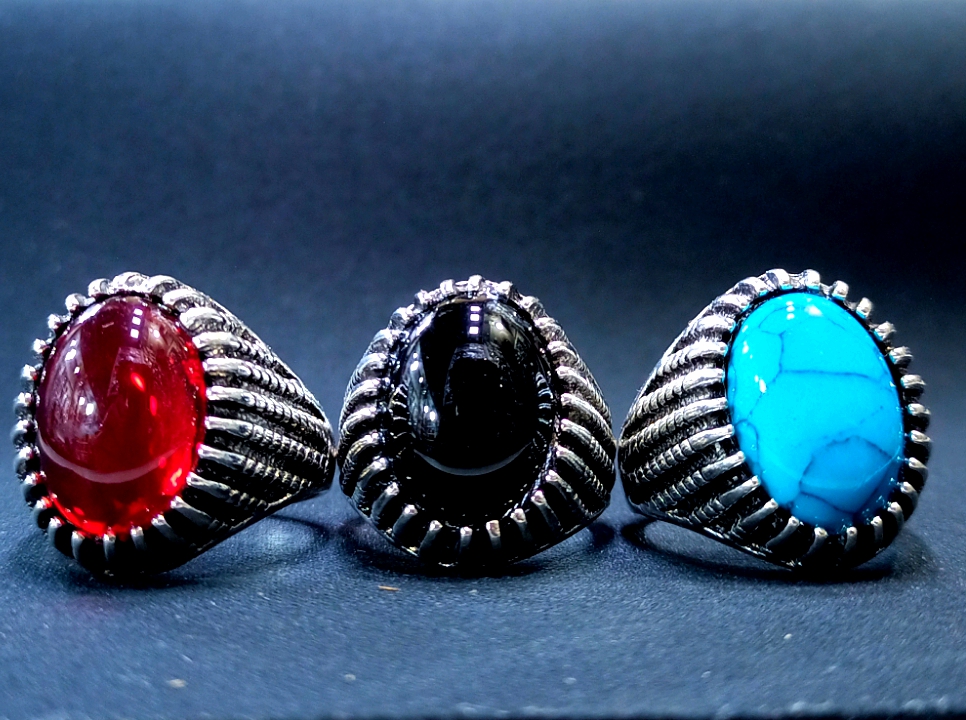 Turkish Stylish Stone Ring Turkish Design Rings For Men and Boys ...
