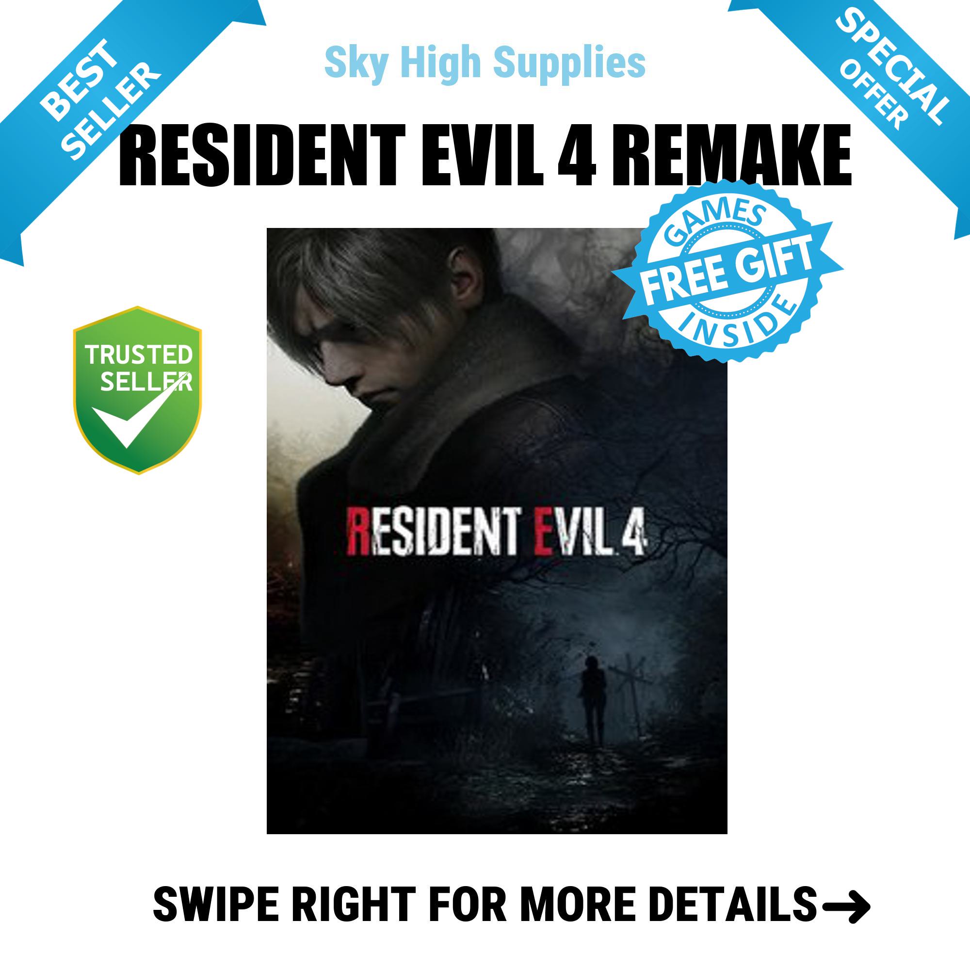 RESIDENT EVIL 4 REMAKE - GAME FOR PC (GOOGLE DRIVE/ MEDIAFIRE) - QR ...