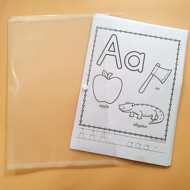 26 ABC A-Z Alphabet Letters teaching Preschool Homework Workbook Baby ...