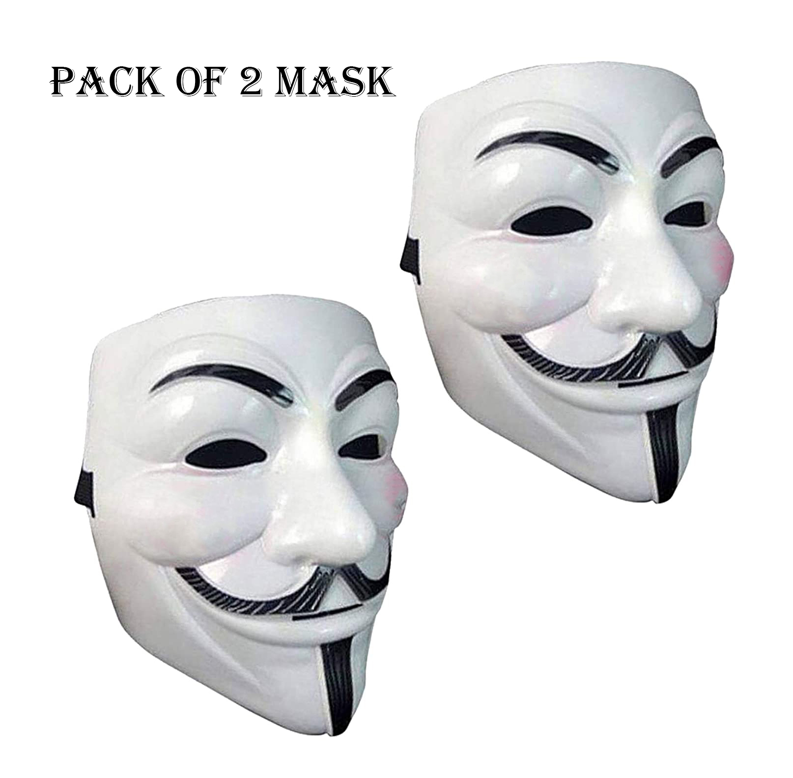 Hacker Mask - V Character Vendetta Mask Halloween Masquerade Horror ...