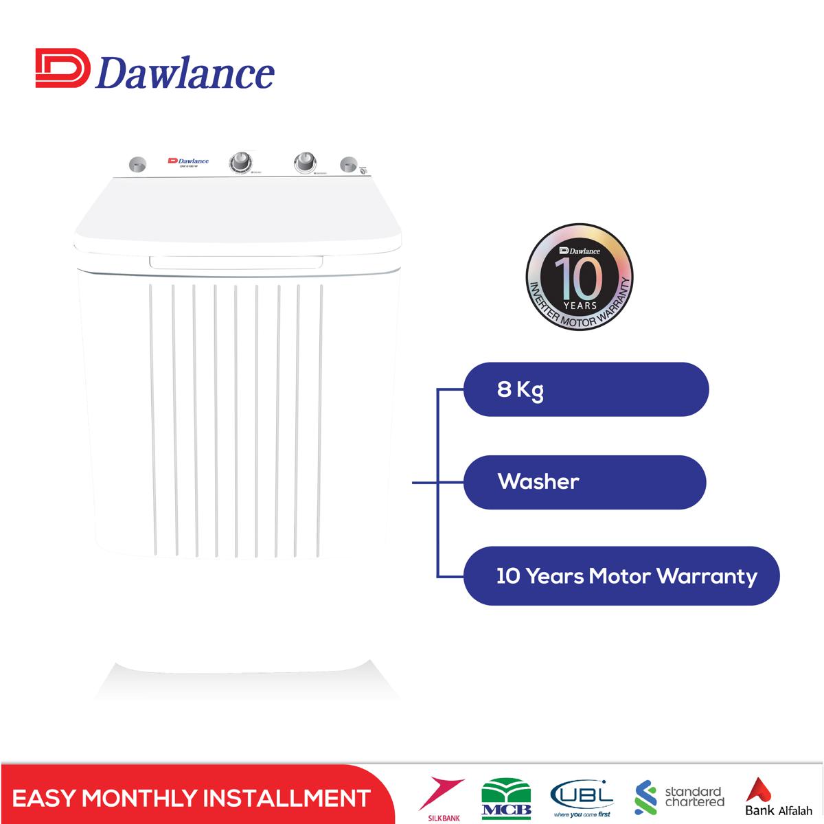 Dawlance 8 kg Single Tub Washer Washing Machine DW 6100C Black Lid ...