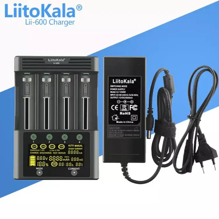 Liitokala Lii-600 Smart Charger Baterai Kapasitas Tes, 52% OFF
