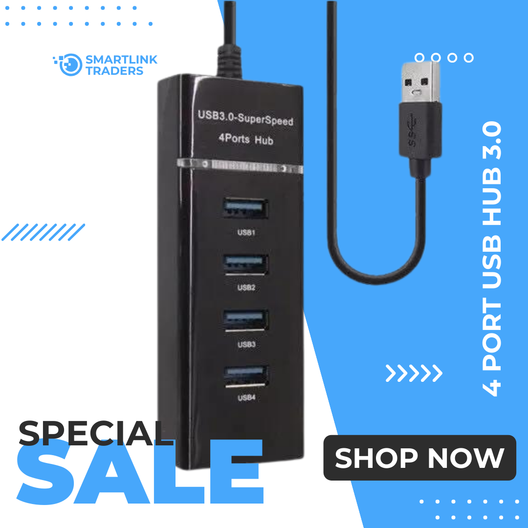 USB Hub 4 Port With 4 Buttons And 4 LED Indicator USB Hub for PC and ...