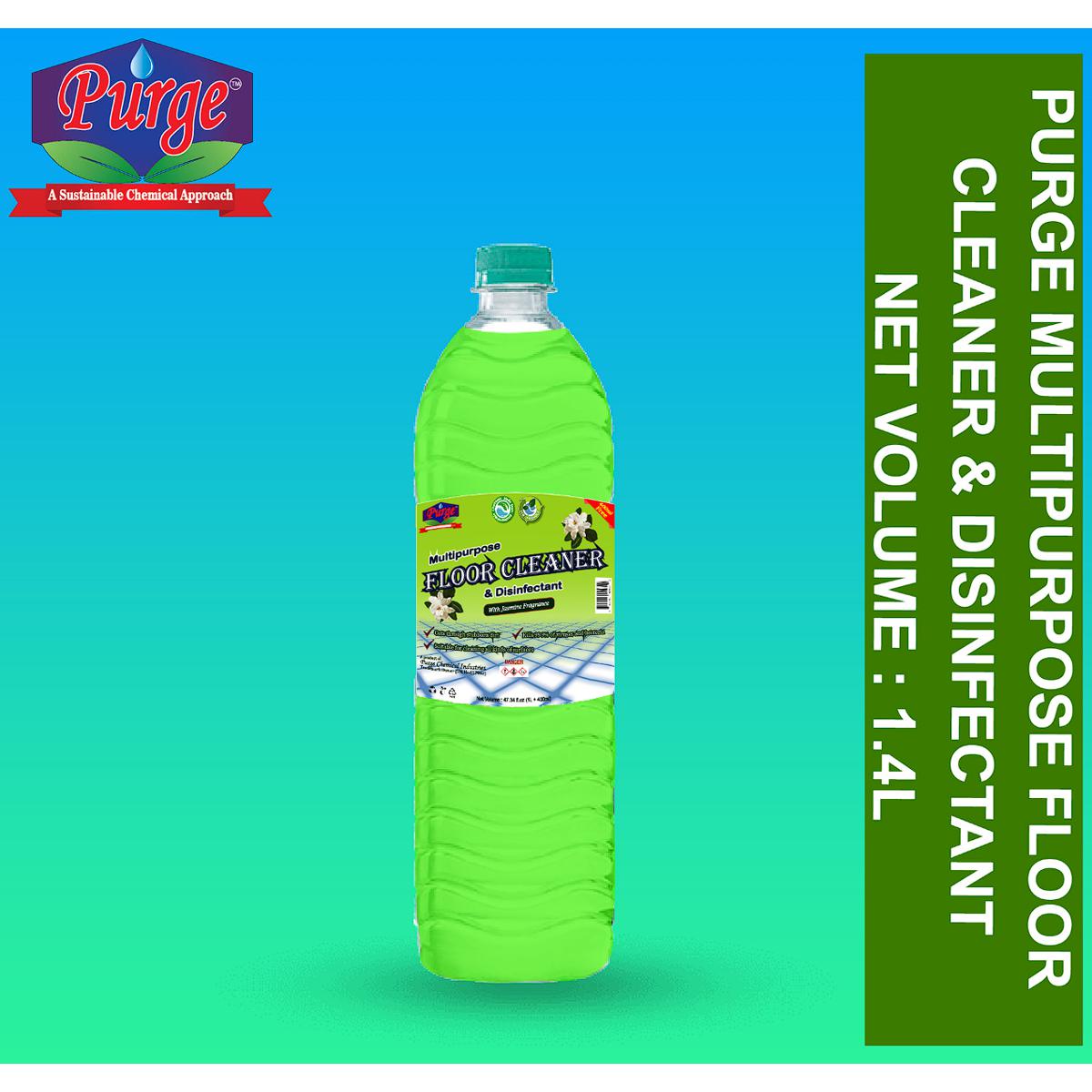 Purge Multipurpose Floor Cleaner & Disinfectant (Jasmine Fragrance) 1.4L - Floor Cleaner ...