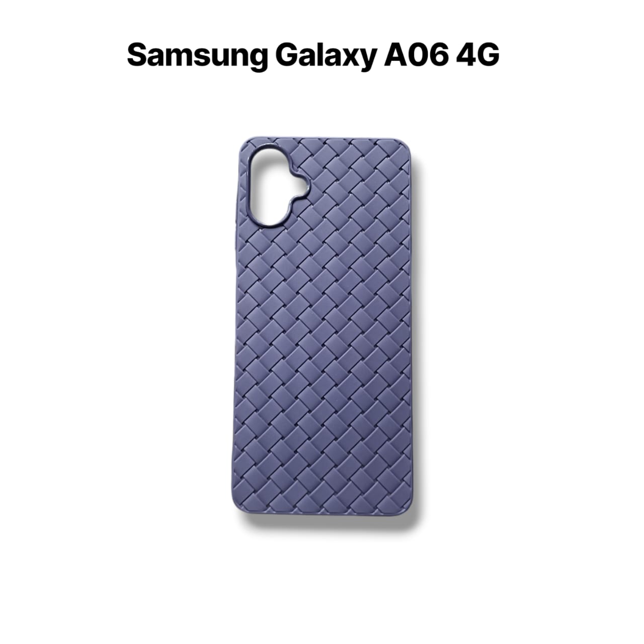Samsung Galaxy A06 4G Back Cover Soft Matt Woven Design Protection ...