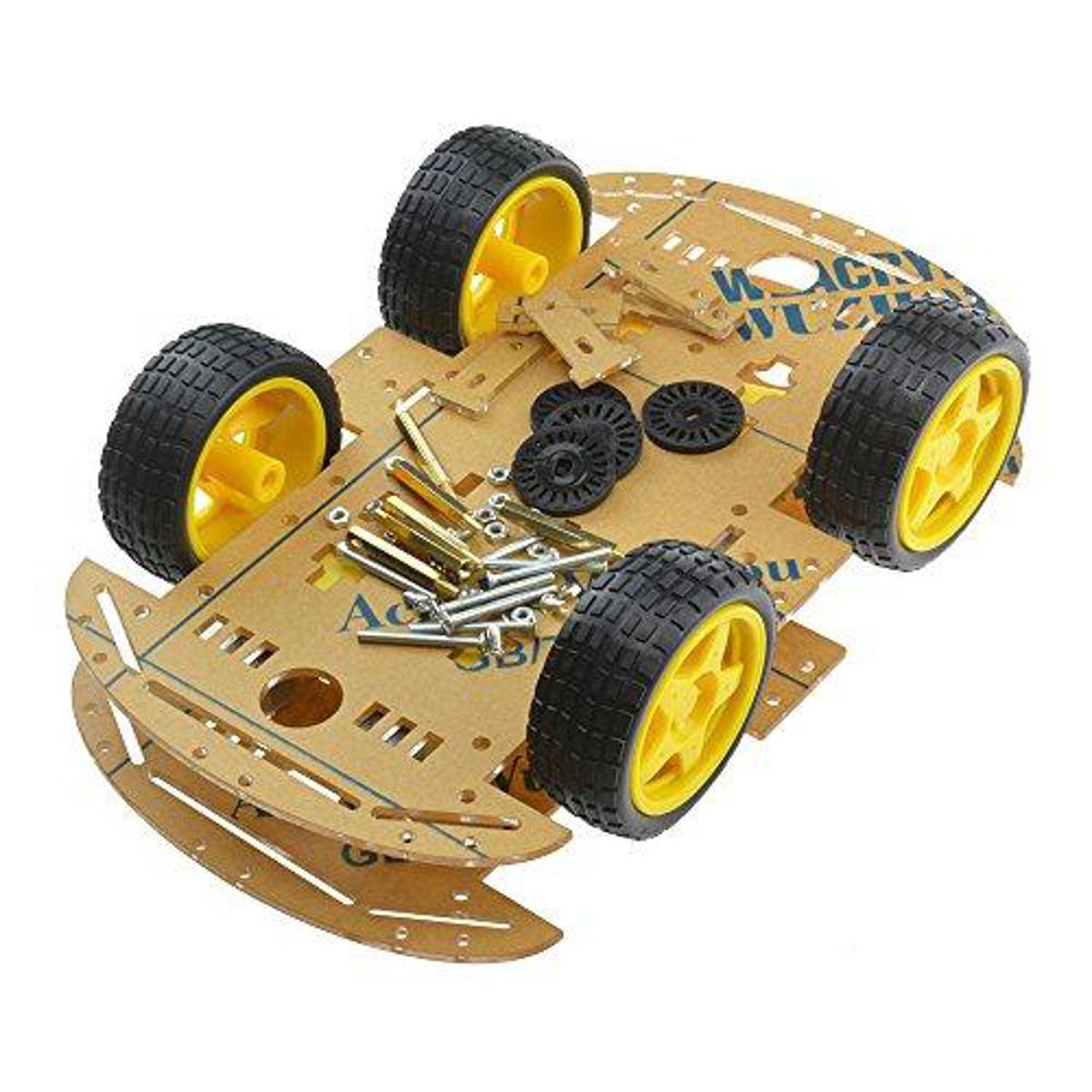 4WD Robotic Car- Four wheel drive Car - Arduino Car kit | Daraz.pk