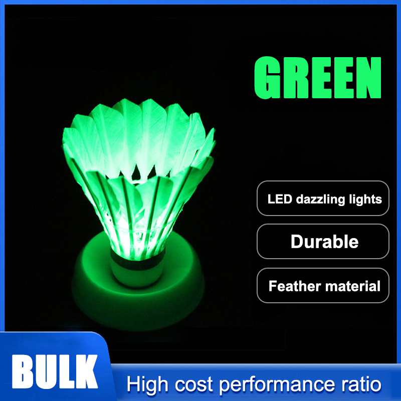 bat 1 LED Lights Night Glow Badminton Lights Illuminated Sports ...